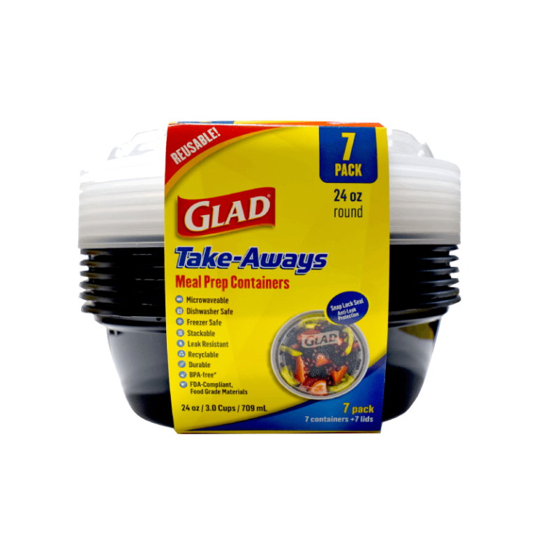 Glad Take-Aways Food Storage Containers – BPA-Free, Reusable, Microwave ...