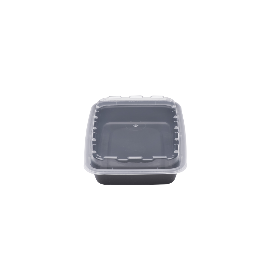 12oz Rectangular Food Container with Snap-Seal Lid – Durable & 100% ...